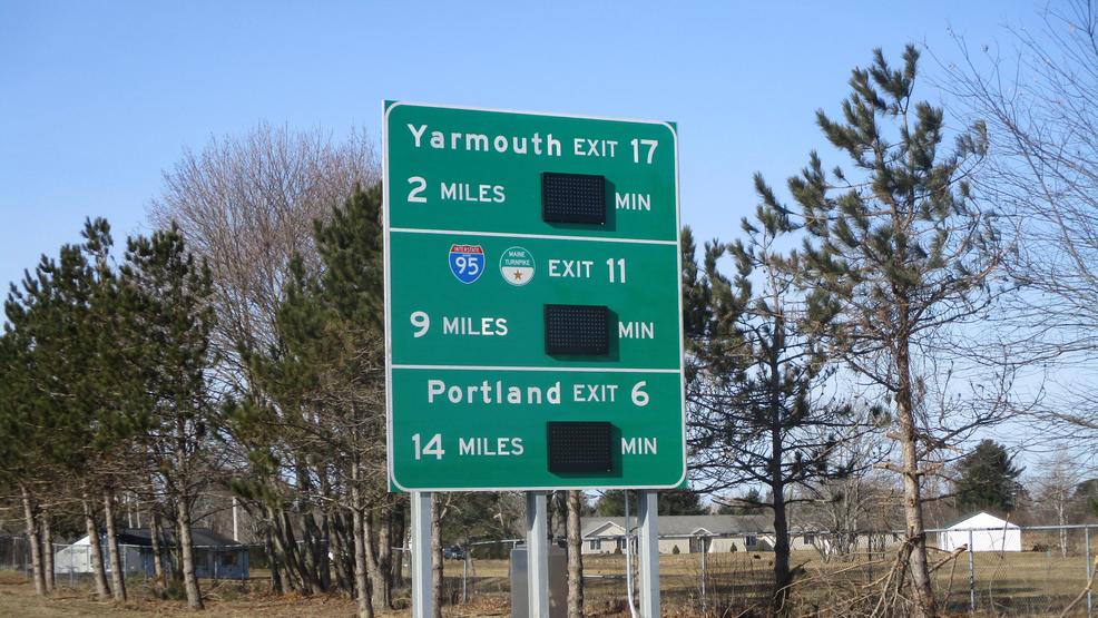 New signs on Maine Turnpike, I-295 give drivers real-time travel ...
