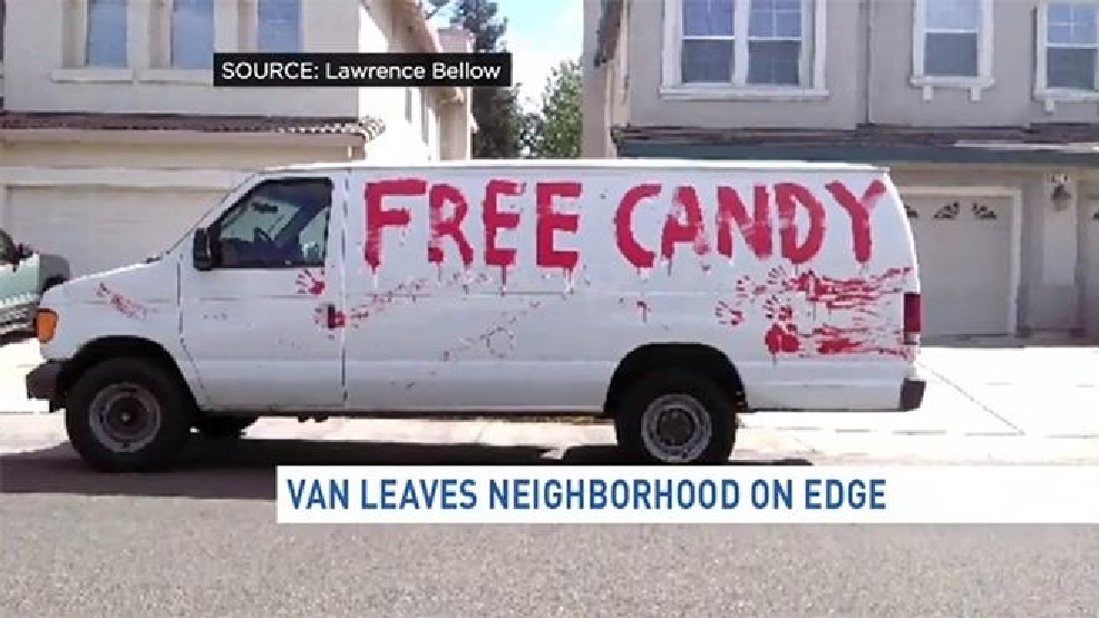 Creepy van with 'Free Candy' written on it makes Calif. residents ...